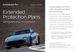 Extended Protection Plan - Quality Guard Plus Products